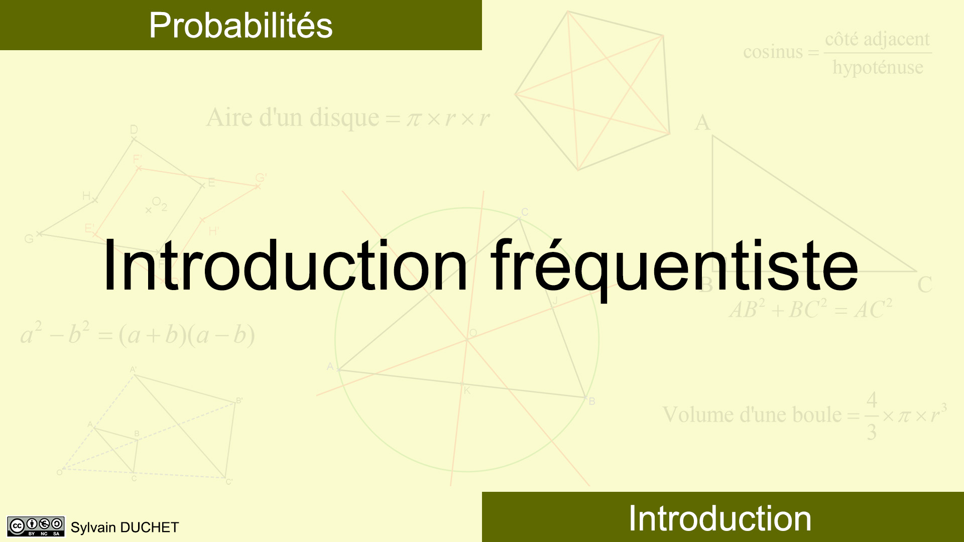 Pod - Probabilité - Introduction Fréquentiste